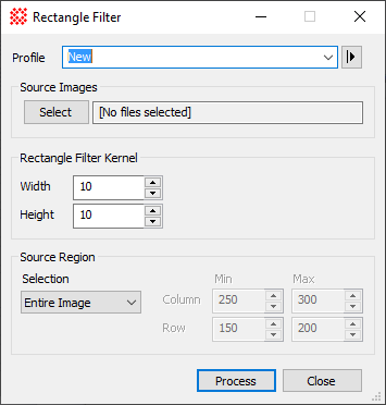 Mira Pro x64 User's Guide - Rectangle Filter