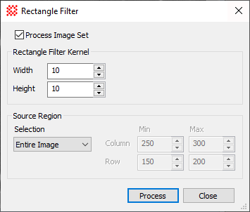 Mira Pro x64 User's Guide - Rectangle Filter