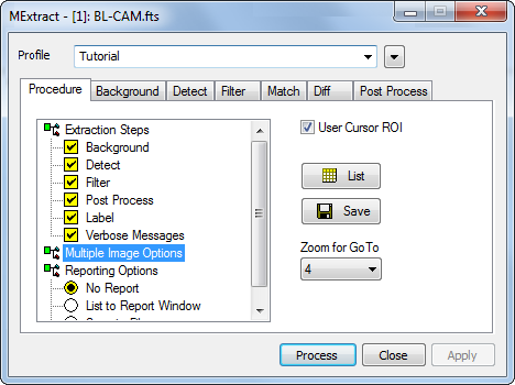 Mira Pro x64 User's Guide - Properties for the Source Extraction Tutorial