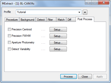 Mira Pro x64 User's Guide - Properties for the Source Extraction Tutorial