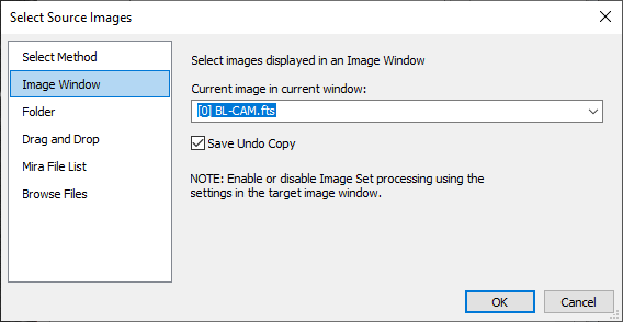 Selecting Source Images